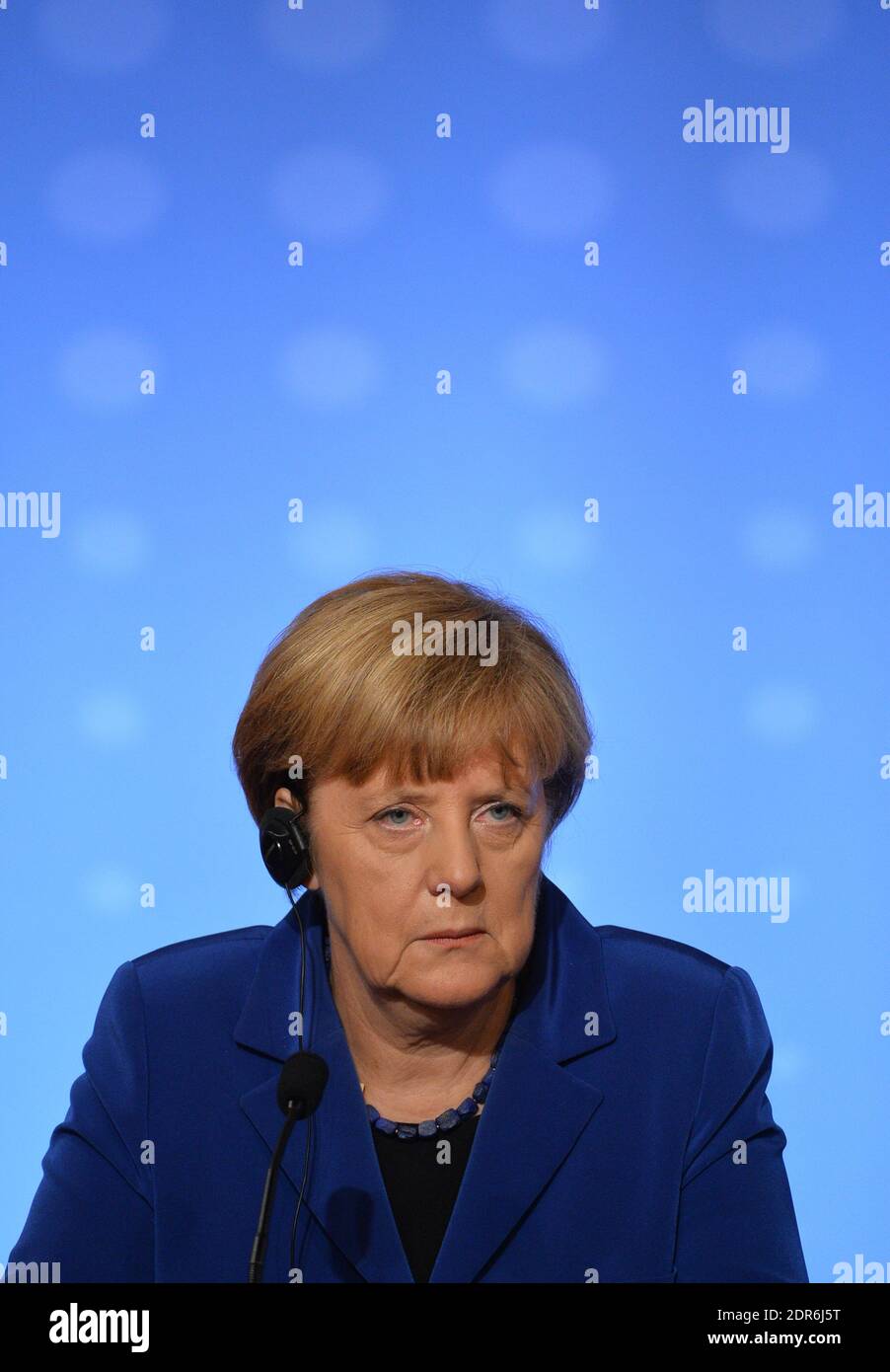 German Chancellor Angela Merkel during a joint press conference with ...