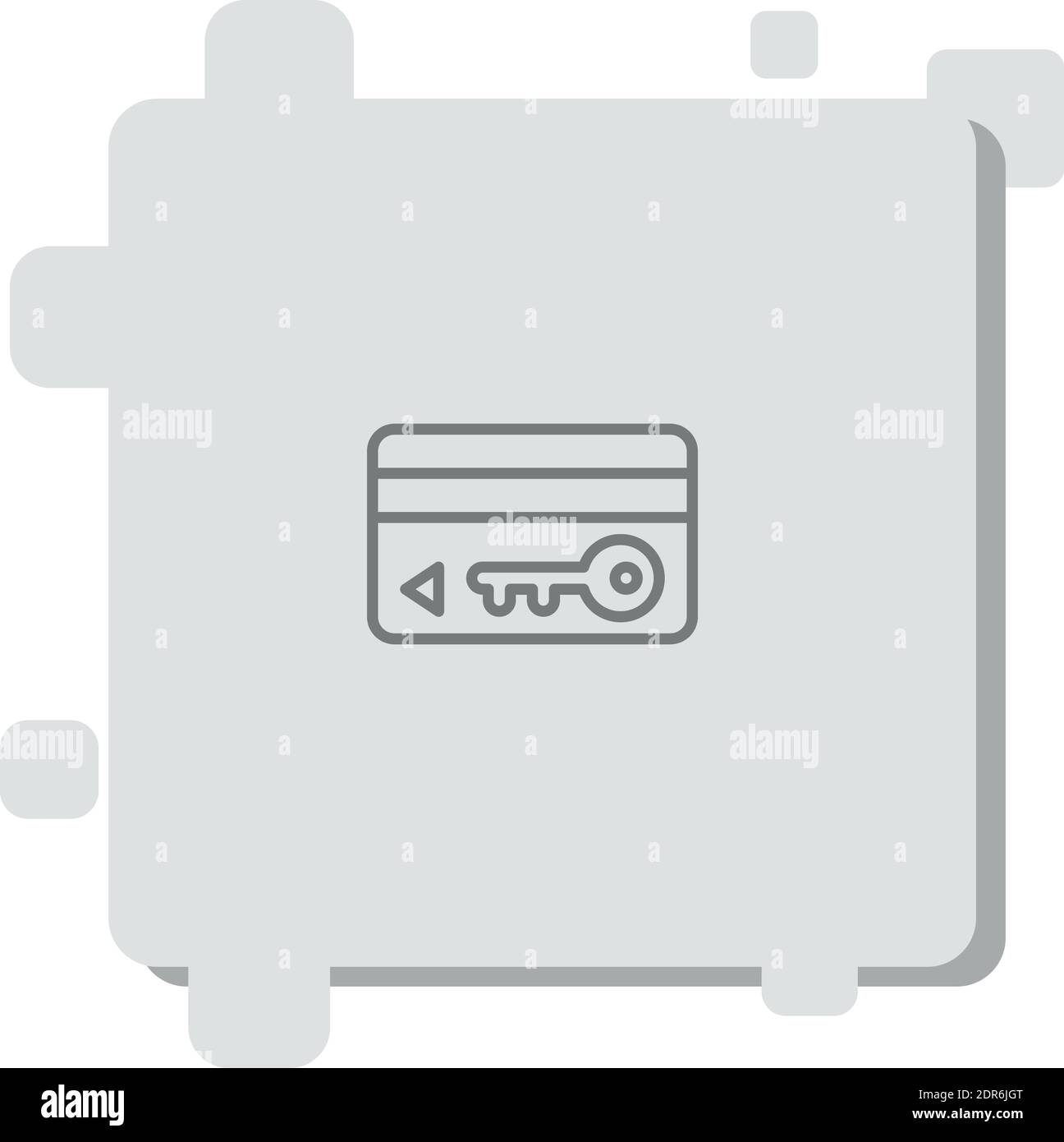 key card vector icon modern simple vector illustration Stock Vector ...