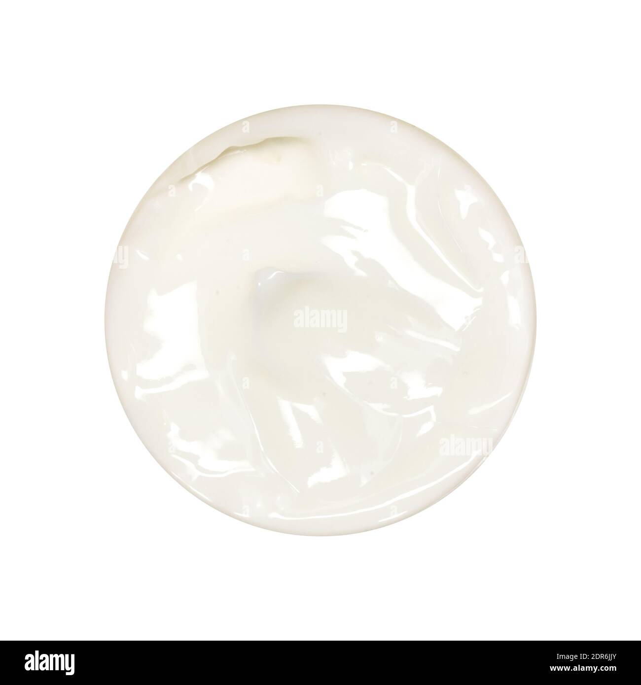 Cream isolated on white. A sample of cosmetics. Smear cream for face ...