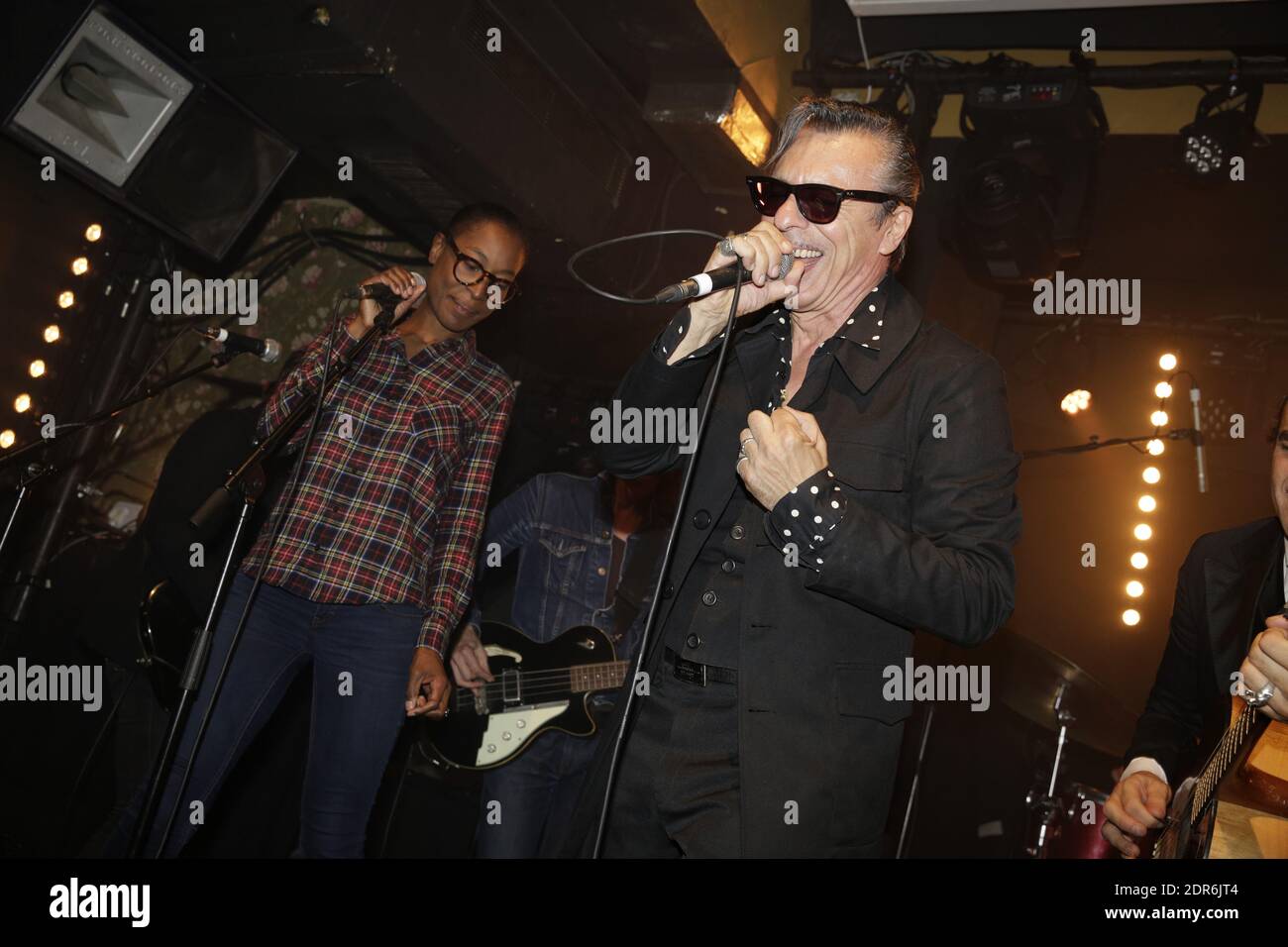 Laura Mayne and Alain Cheneviere attending the Bus Palladium 50th ...