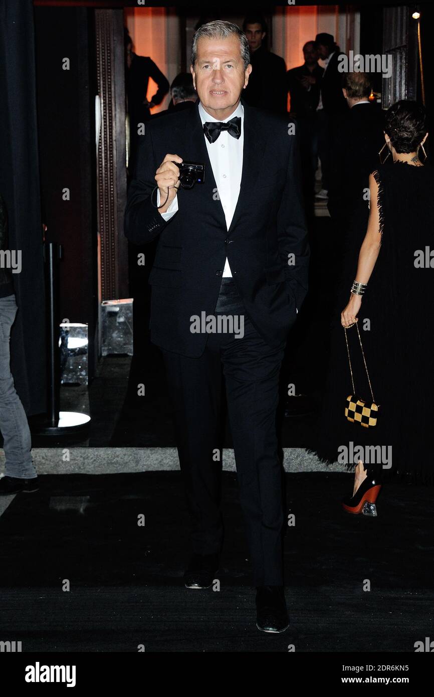 Mario Testino attending the Vogue 95th anniversary party held in Paris ...
