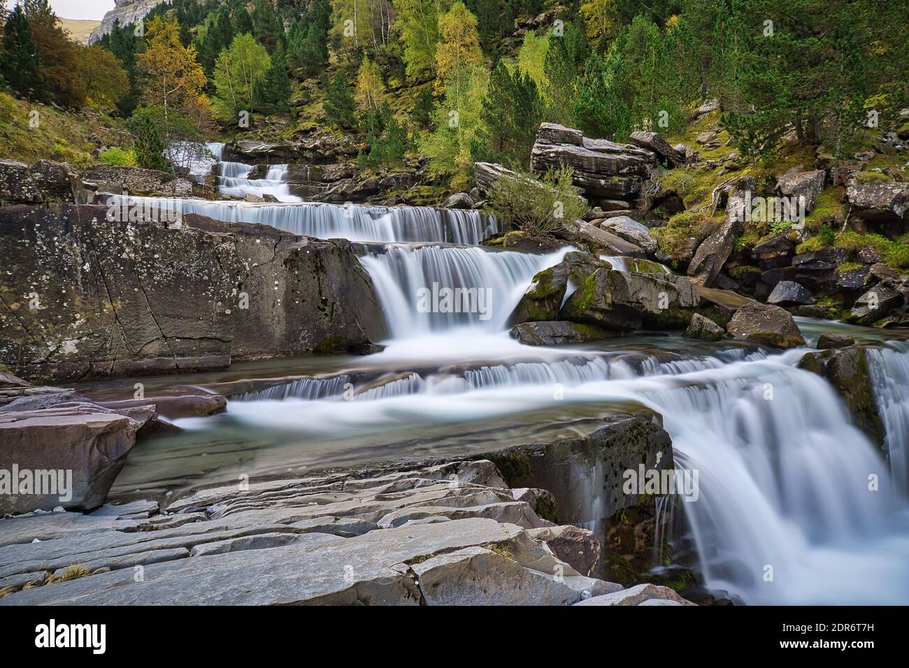 Beautiful waterfall flowing on large hi-res stock photography and ...