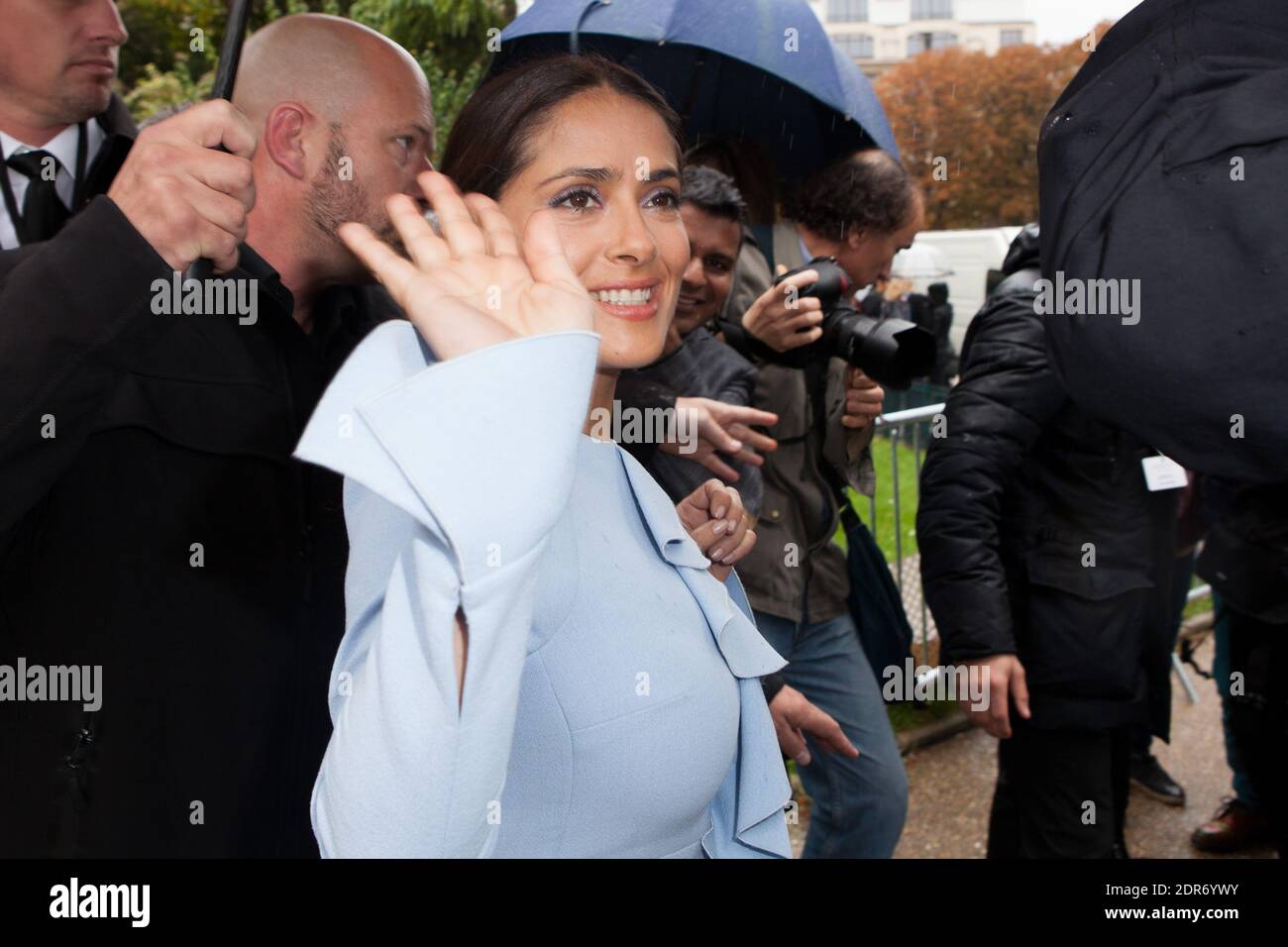 Salma Hayek attending Giambattista Valli's Spring-Summer 2016 Women's ...