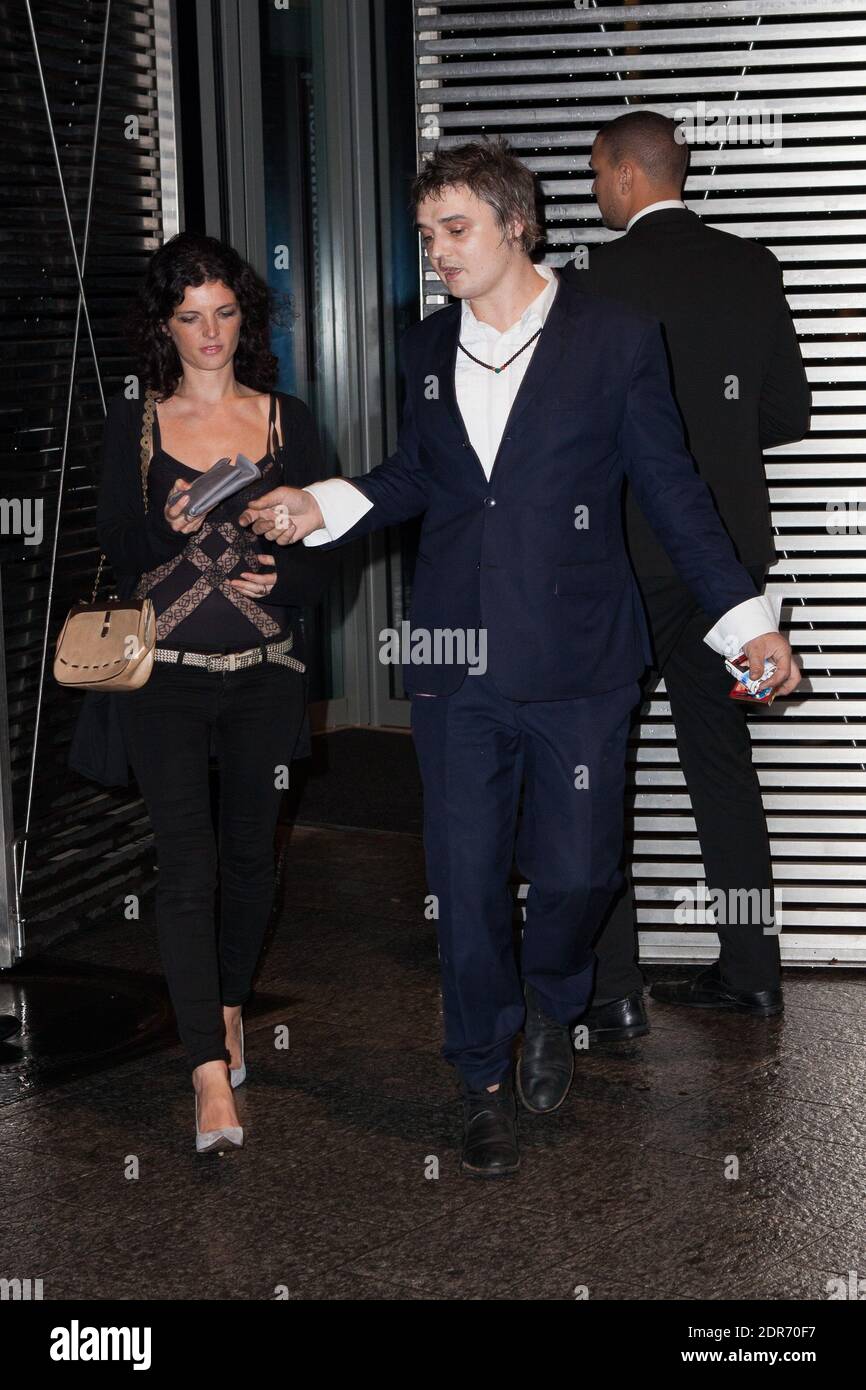 Pete Doherty and his girlfriend katia De Vidas attending Saint Laurent ...