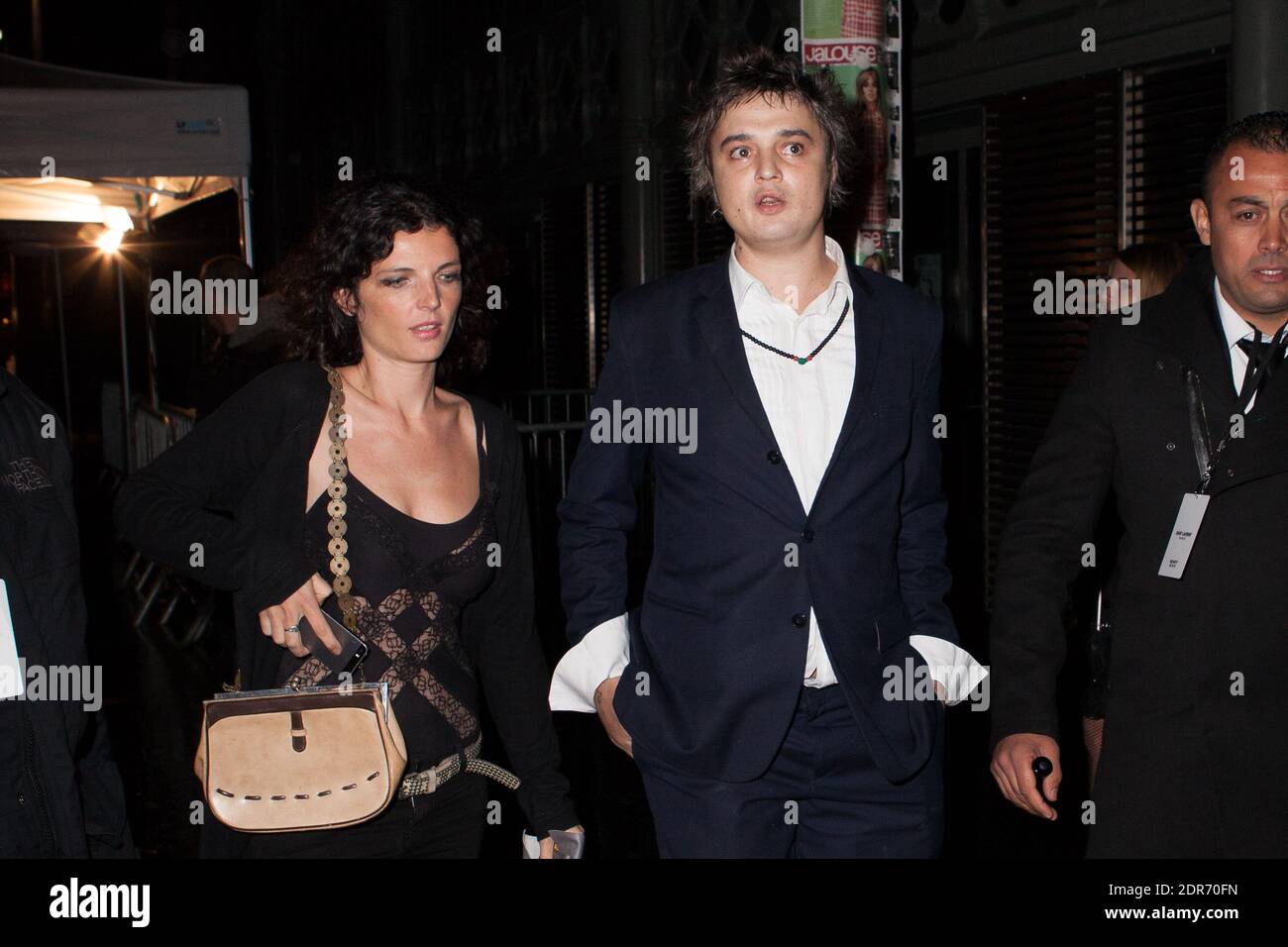 Pete Doherty and his girlfriend katia De Vidas attending Saint Laurent ...