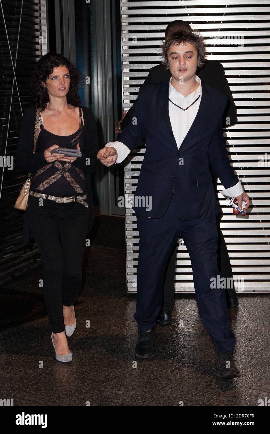 Pete Doherty and his girlfriend katia De Vidas attending Saint Laurent ...