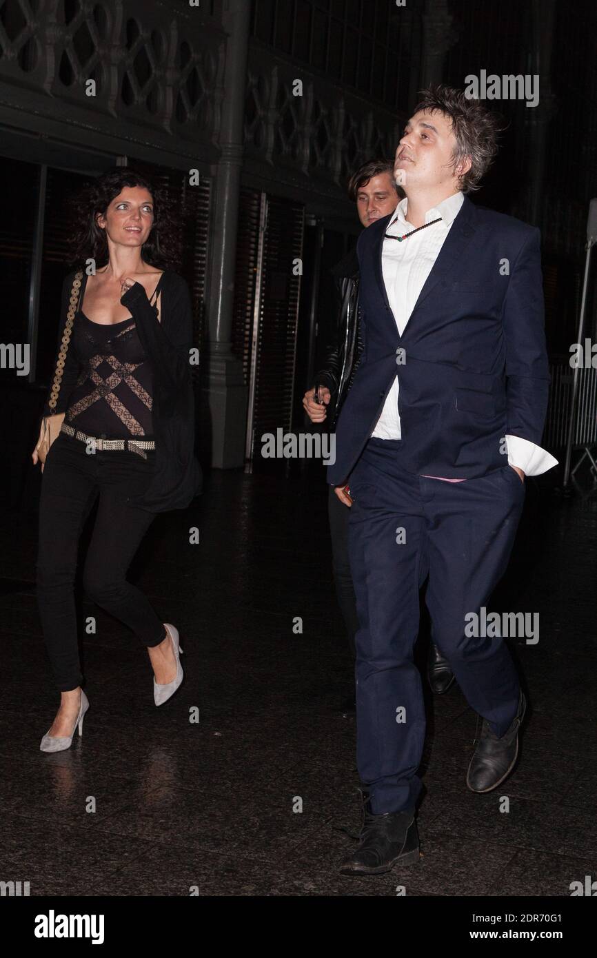 Pete Doherty and his girlfriend katia De Vidas attending Saint Laurent ...