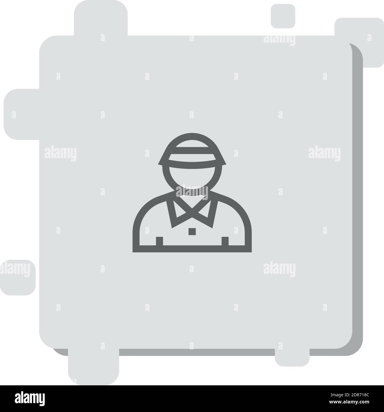 clerk vector icon modern simple vector illustration Stock Vector Image ...