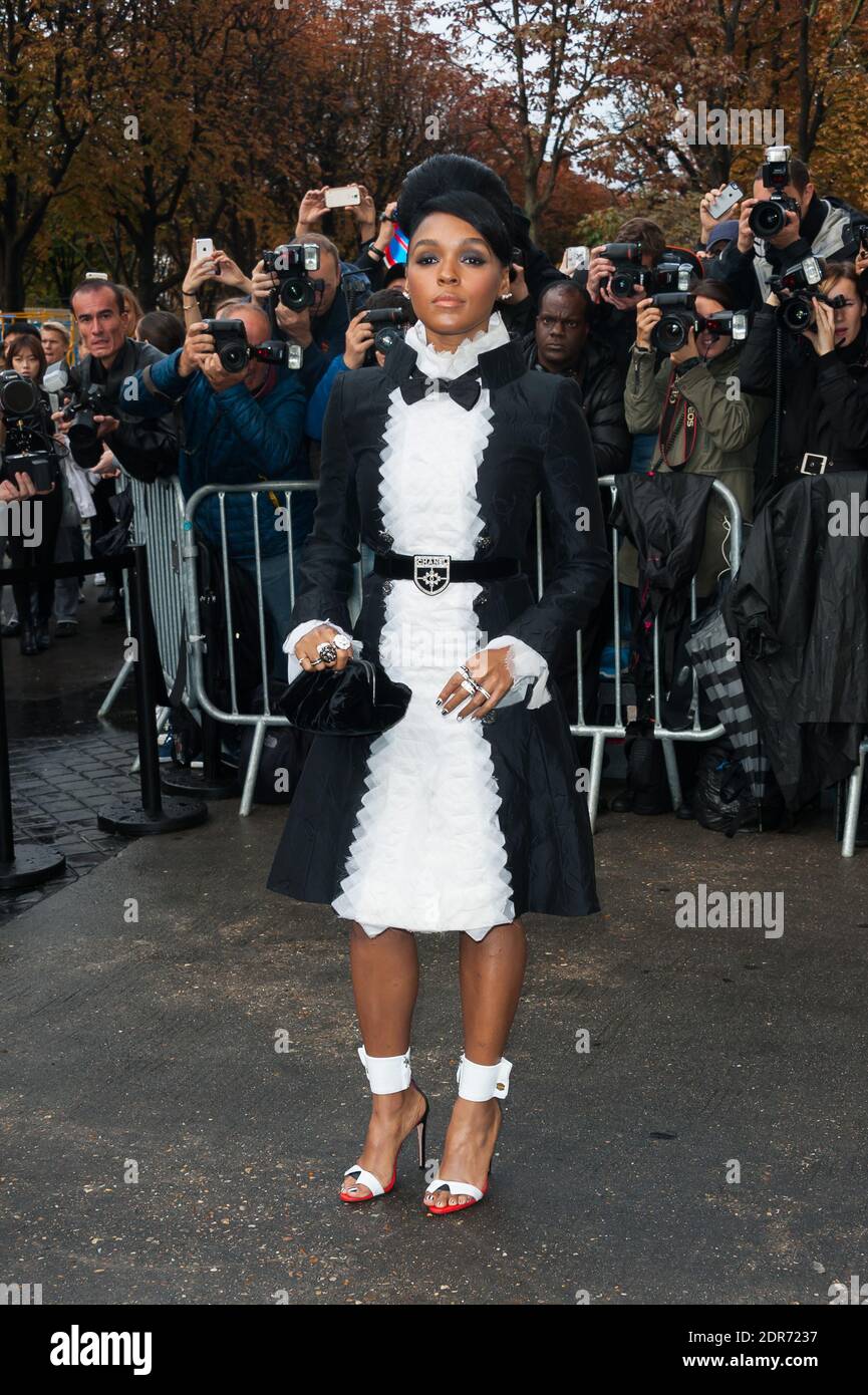 Janelle Monae arriving for the Chanel Spring-Summer 2015/2016 Ready-To ...