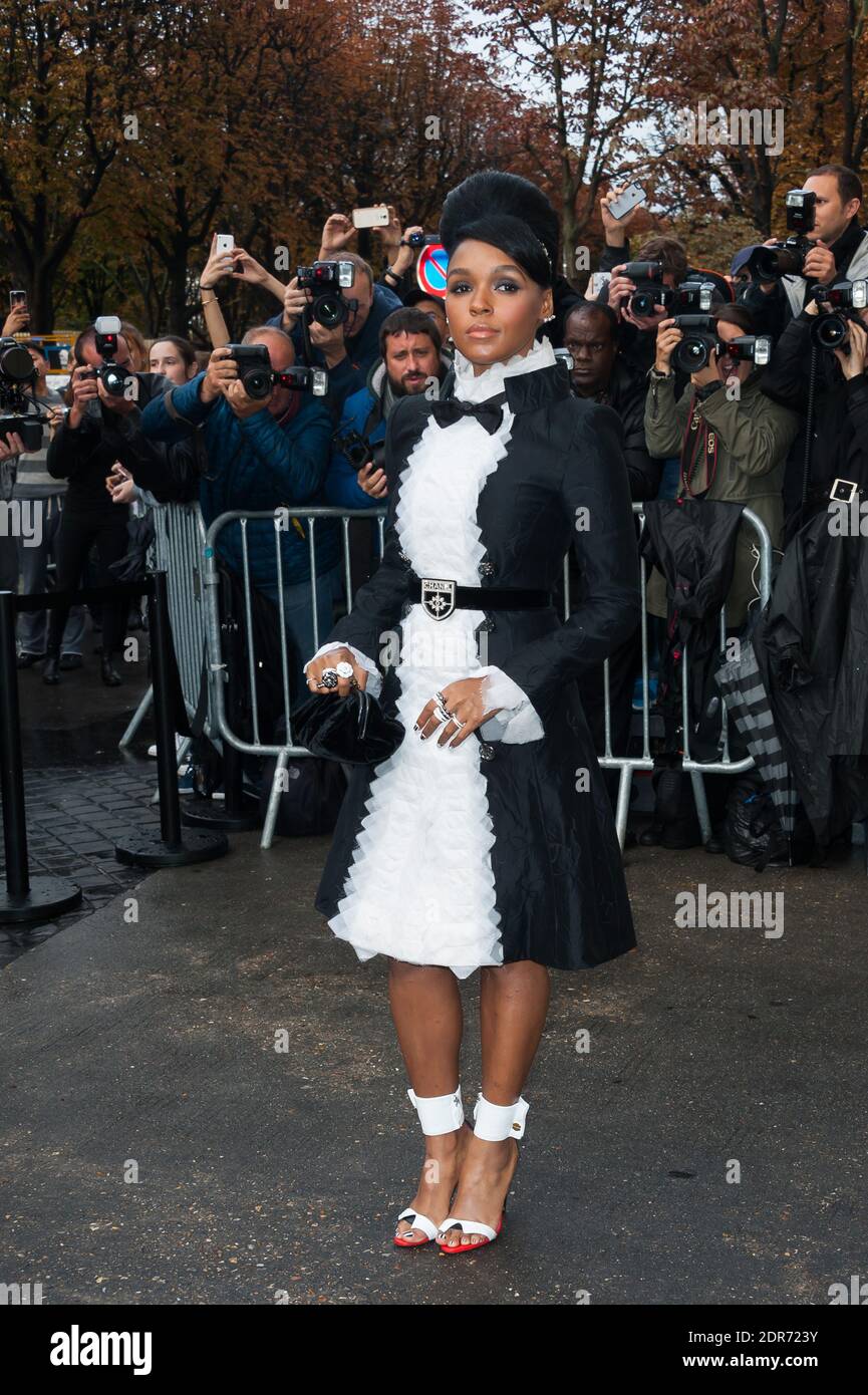 Janelle Monae arriving for the Chanel Spring-Summer 2015/2016 Ready-To ...