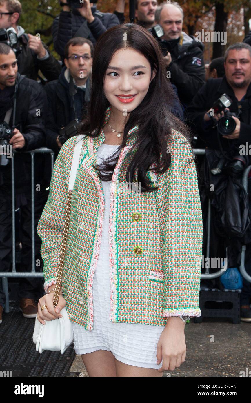 Jelly Lin attending Chanel's Spring-Summer 2016 Women's collection ...