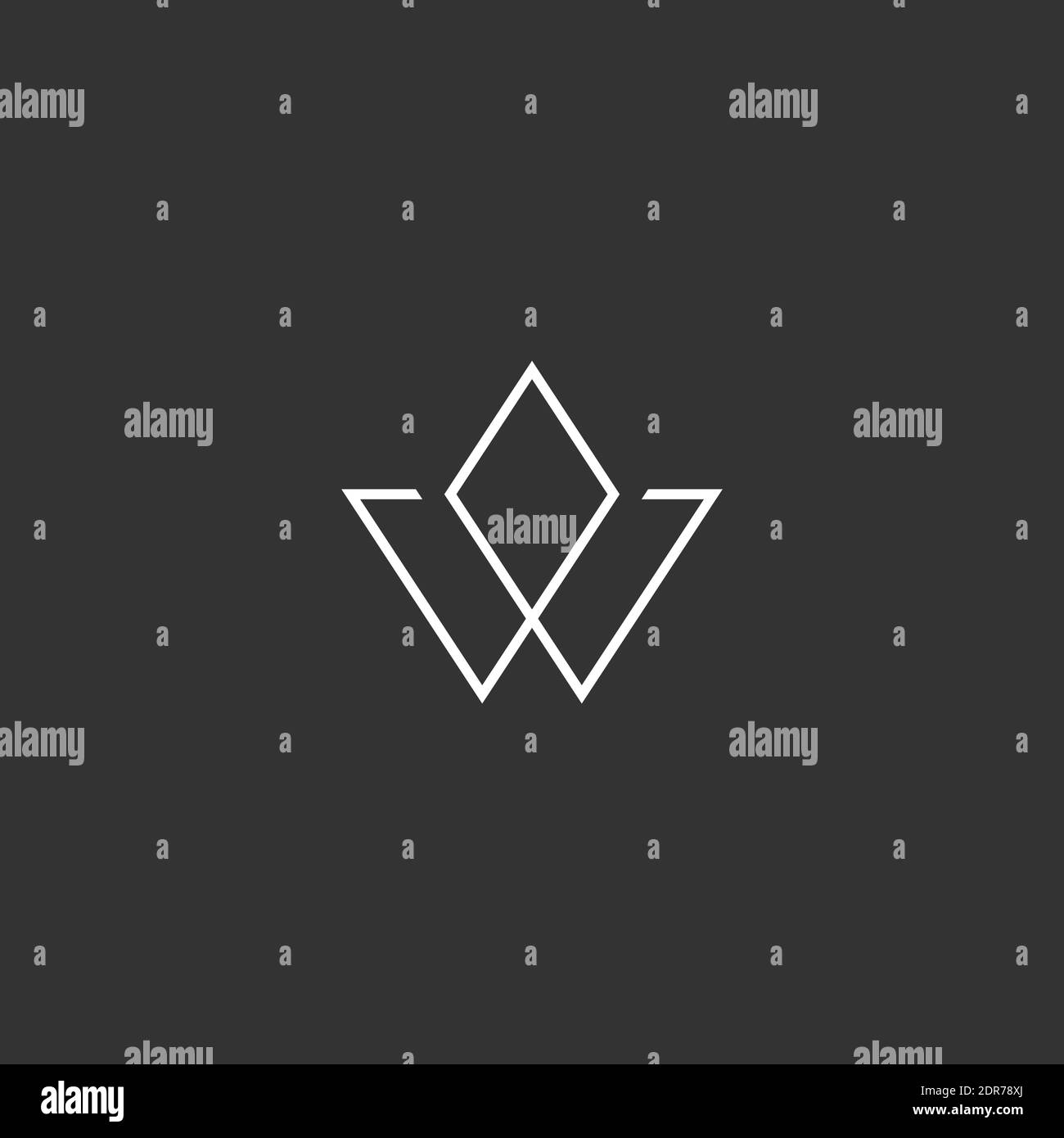 Template Letter W Monogram Logo suitable for personal or company logo ...