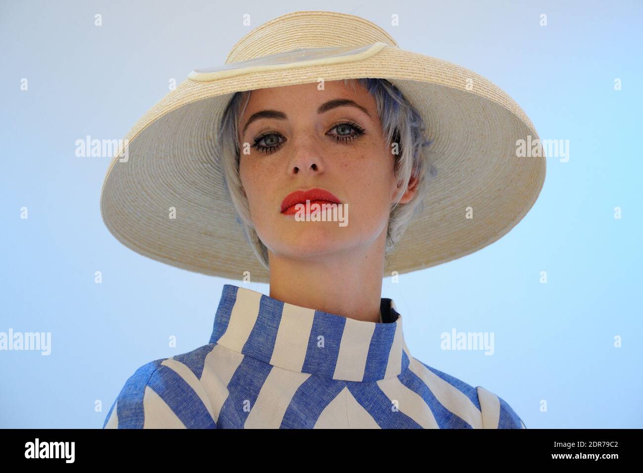 A model displays a creation by designer Junko Shimada for his Spring ...