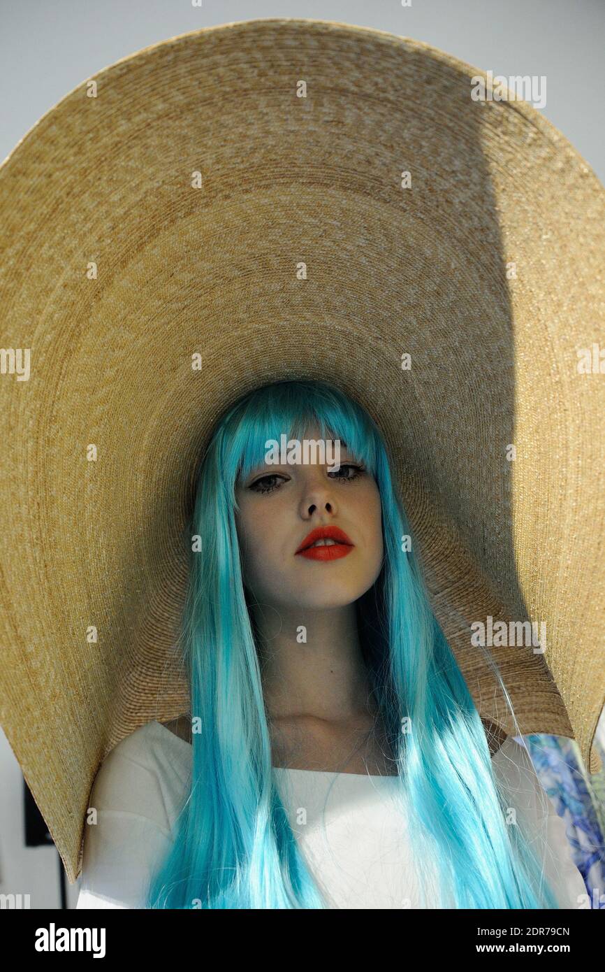 A model displays a creation by designer Junko Shimada for his Spring ...