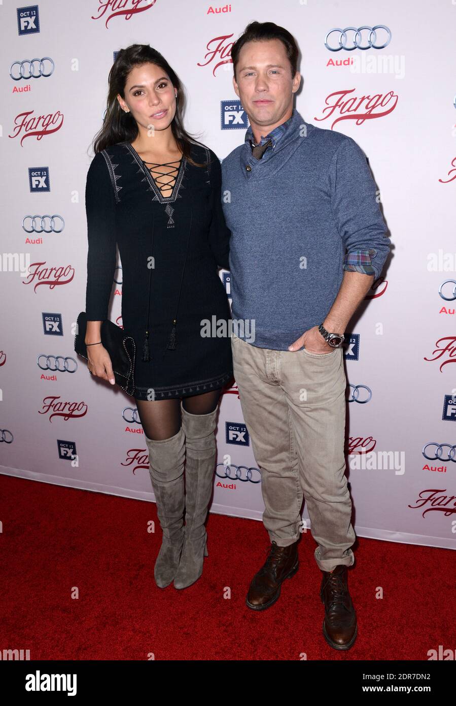 Michelle Donovan and Jeffrey Donovan attend the premiere of FX's Fargo ...