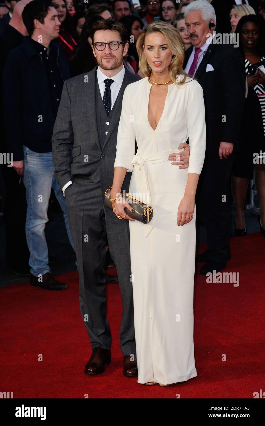Peter Ferdinando and Alexandra Weaver attending the High Rise premiere ...