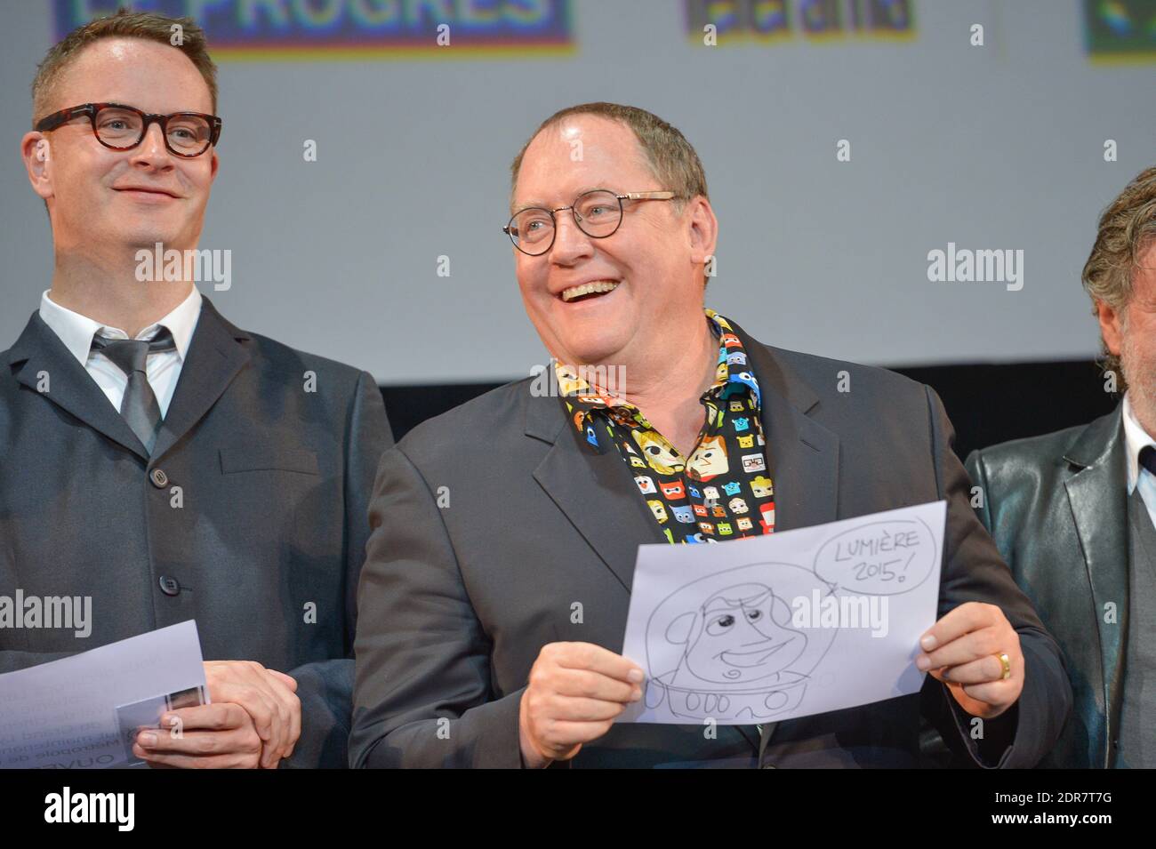 Directors Nicolas Winding Refn and John Lasseter at the Opening ...