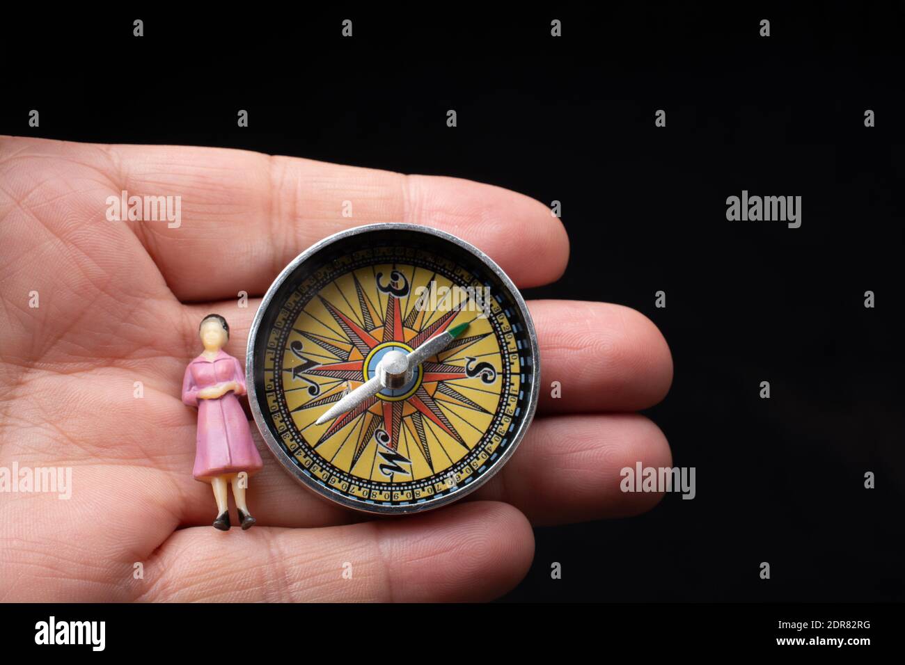 Magnetic compass tool as a concept of traveling and and finding your ...