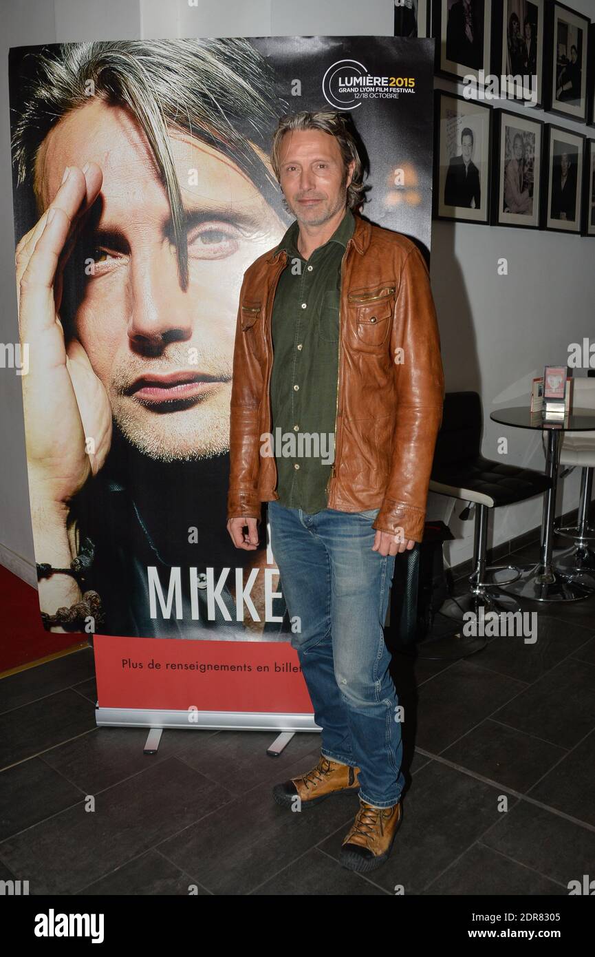 Danish actor Mads Mikkelsen giving a masterclass at Comedie Odeon as ...