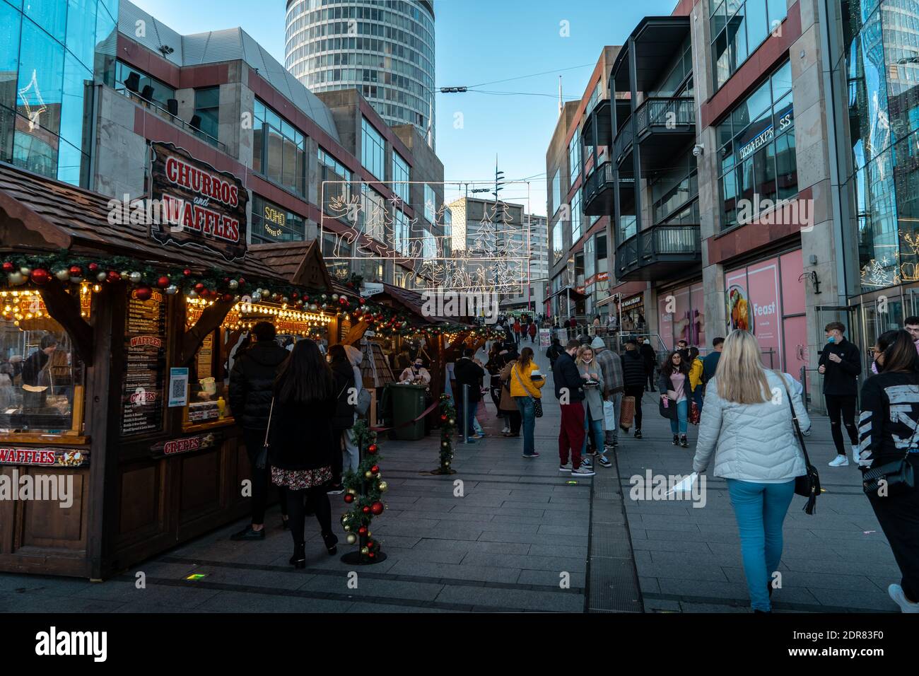 Birmingham, United Kingdom - December 12 2020: Shopping at the Bullring ...
