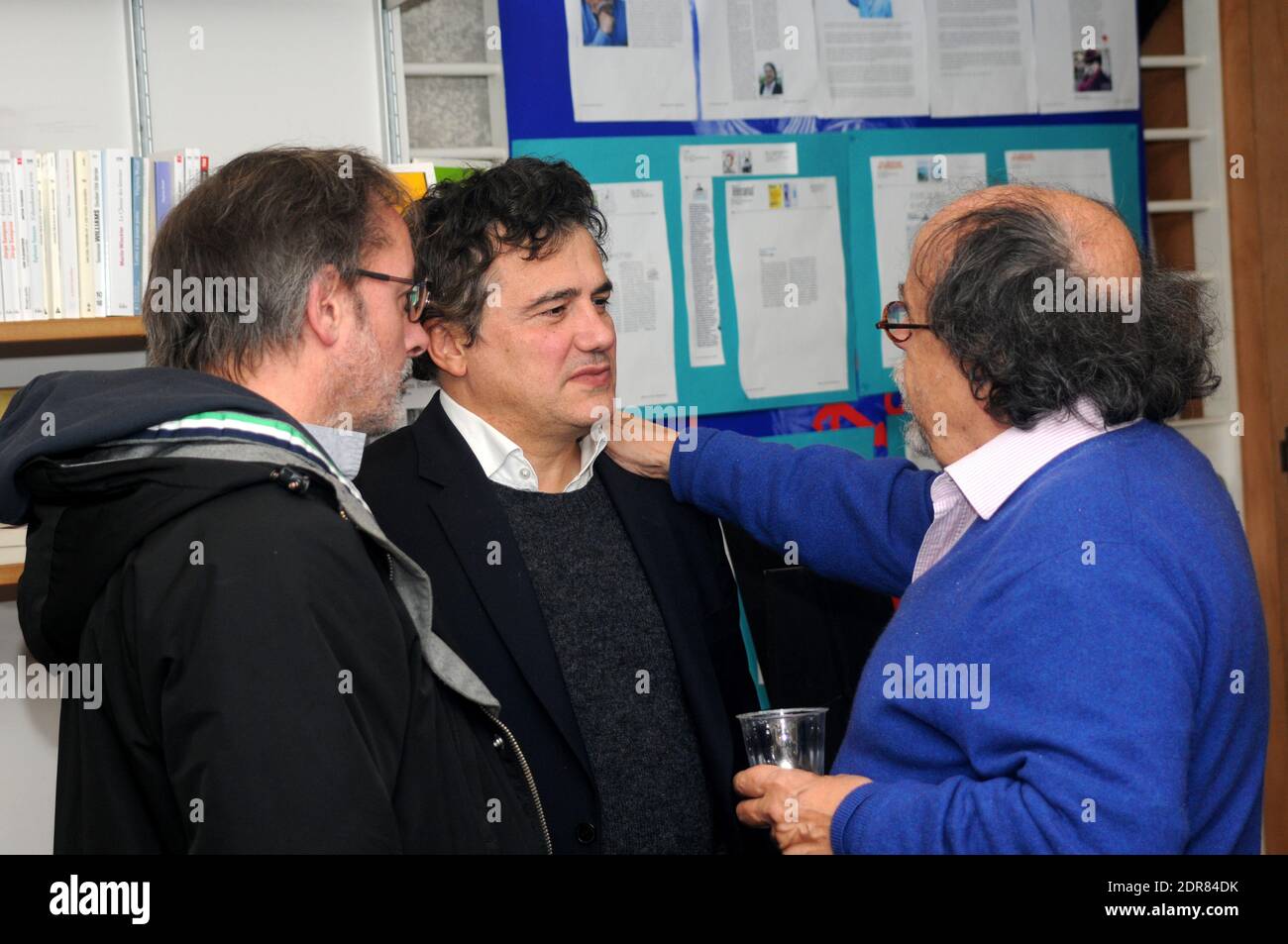 Jean-Michel Ribes, Patrick Pelloux et Christophe Aleveque lors de la ...