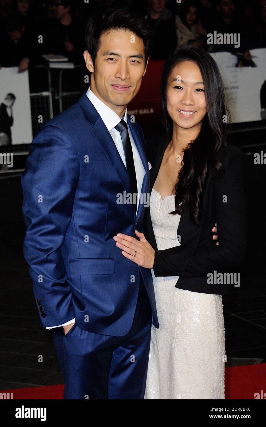Christopher Goh and girlfriend attending the 59th BFI London Film ...
