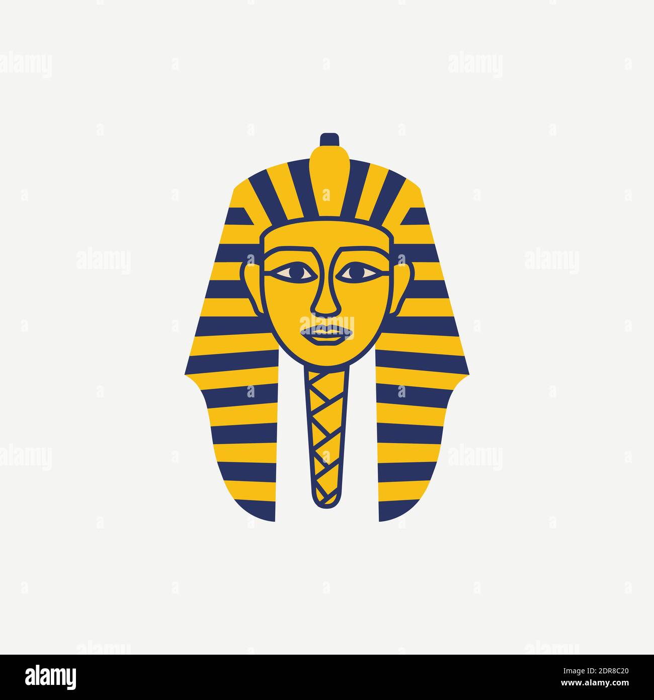 Egyptian pharaohs mask icon vector isolated on white background Stock ...
