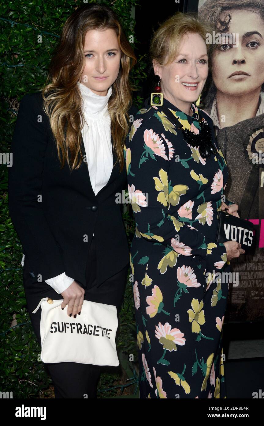 Grace Gummer and her mother Meryl Streep attend the Los Angeles ...