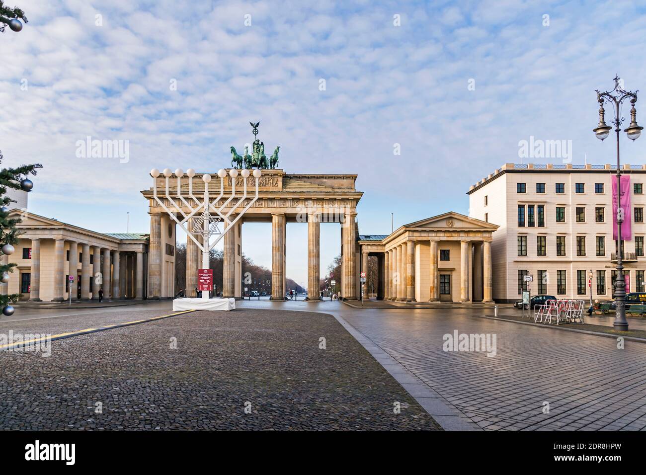 Berlin, Germany - December 18, 2020: Historic square Pariser Platz with ...
