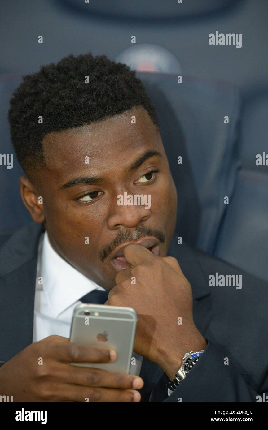 PSG's Serge Aurier attending the French First League soccer match ...