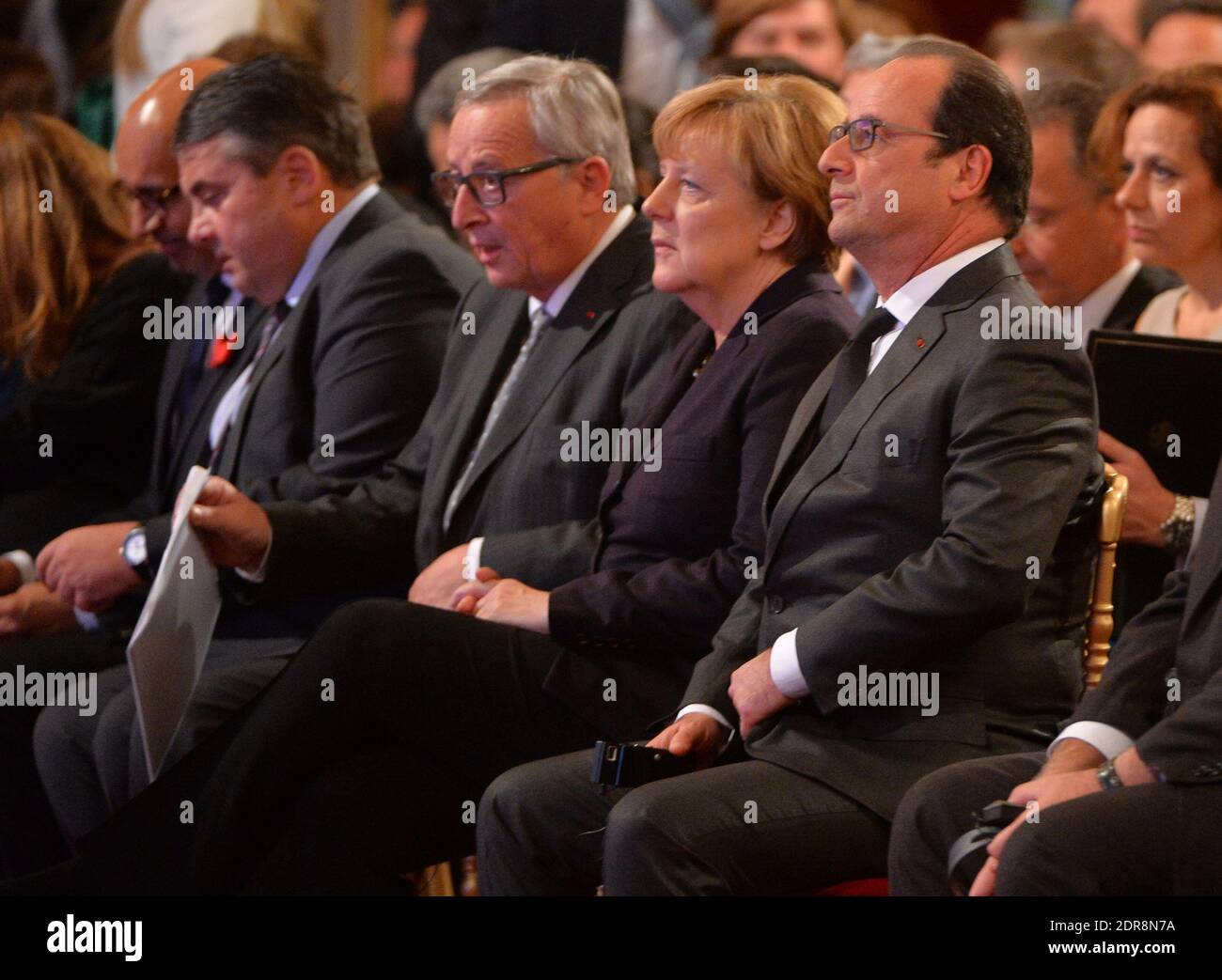 Vice-chancellor Sigmar Gabriel, European Commission President Jean ...