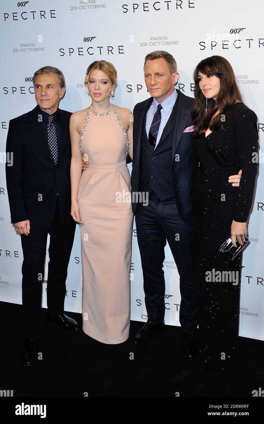 Christoph Waltz, Lea Seydoux, Daniel Craig and Monica Bellucci ...