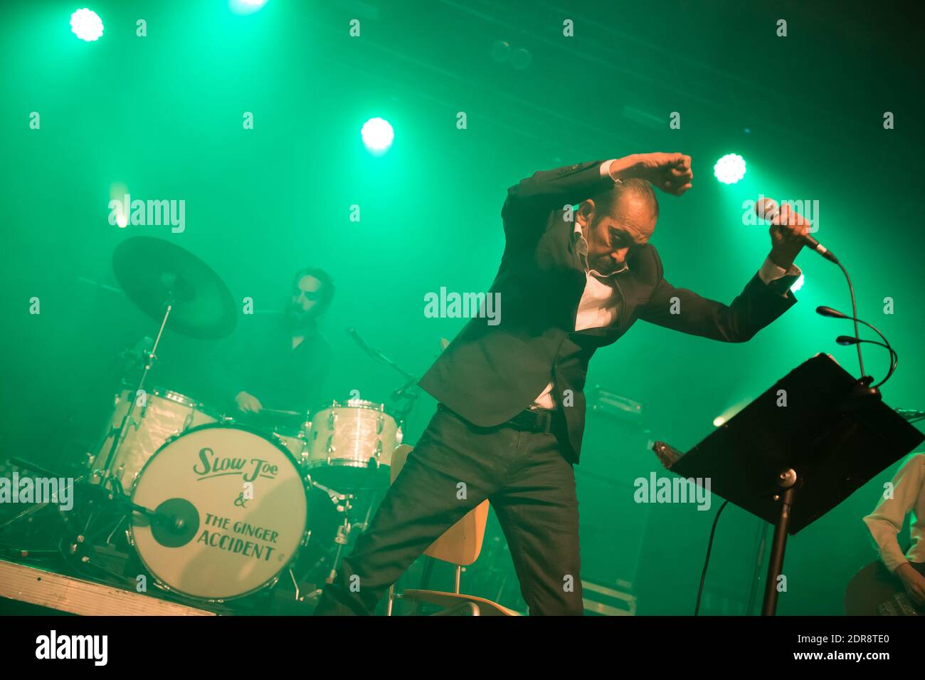Slow Joe performs live on stage at Festival Vernier sur Rock, Vernier ...