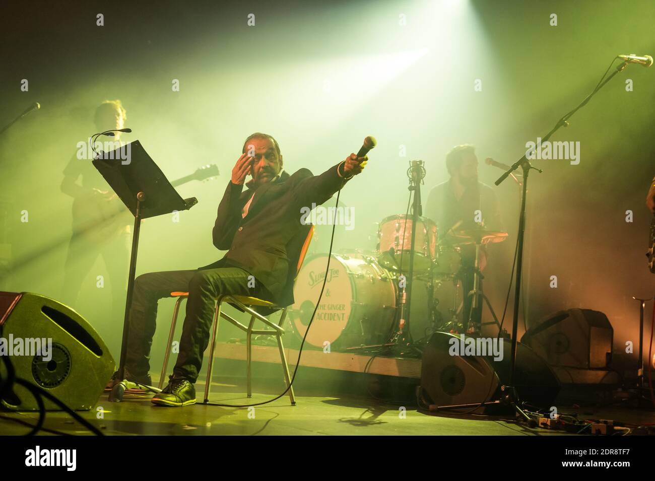 Slow Joe performs live on stage at Festival Vernier sur Rock, Vernier ...