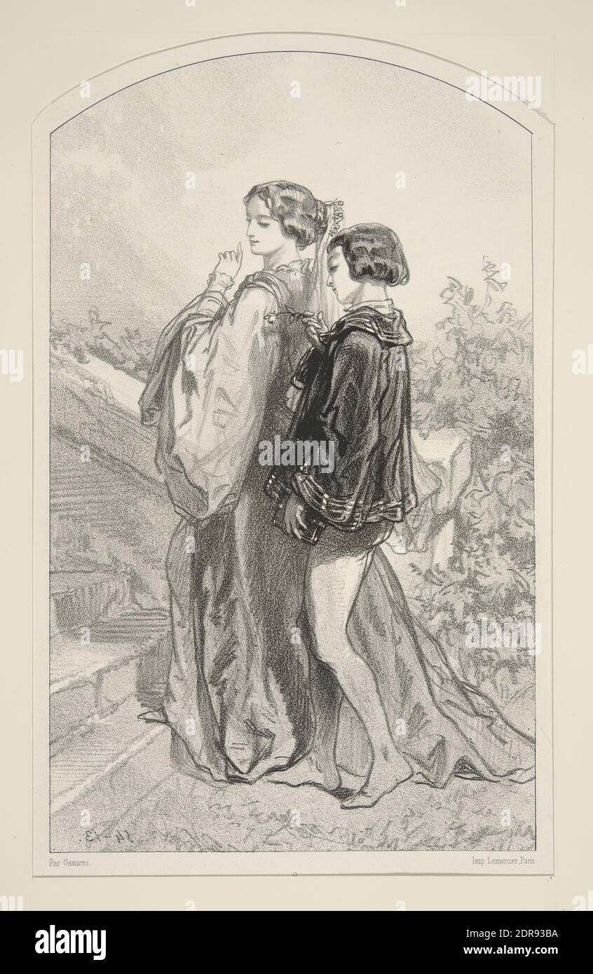 Artist: Paul Gavarni, French, 1804–1866, Petit Page, Lithograph, French ...
