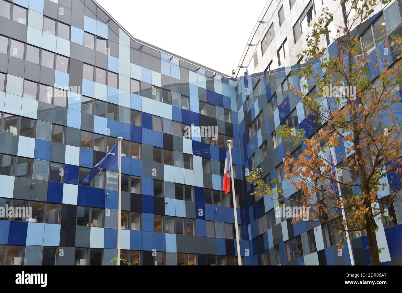 General view of the new headquarters of the French Defence Ministry ...