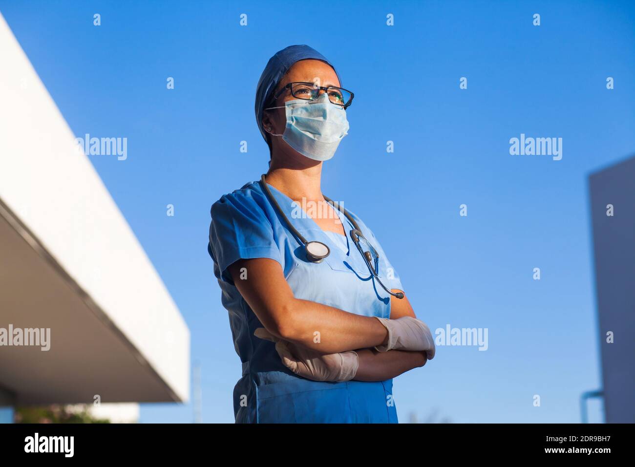 latin woman doctor portrait in a Mexican Hospital in Mexico or Latin ...