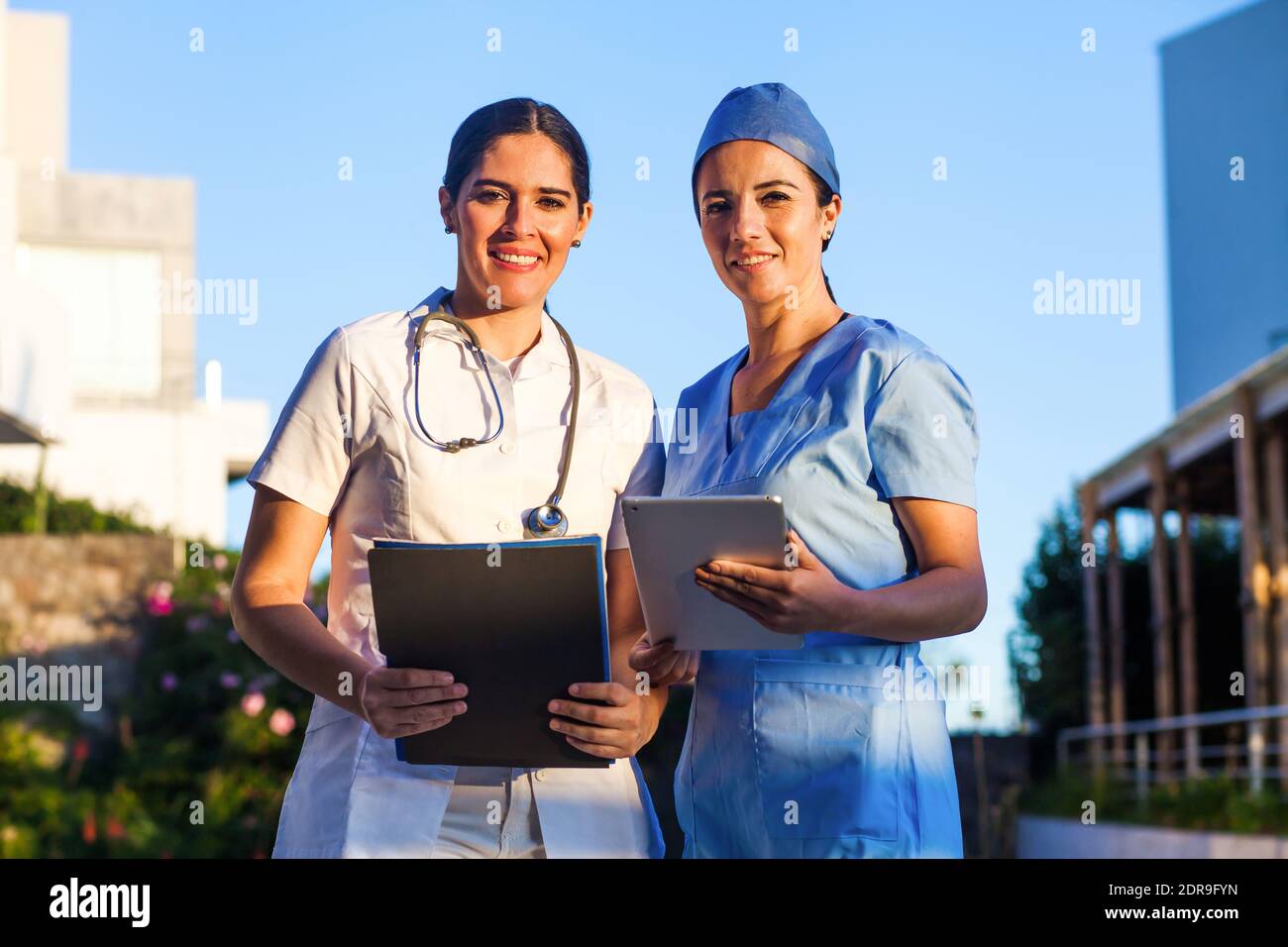 latin women doctors portrait in a Mexican Hospital in Mexico or Latin ...