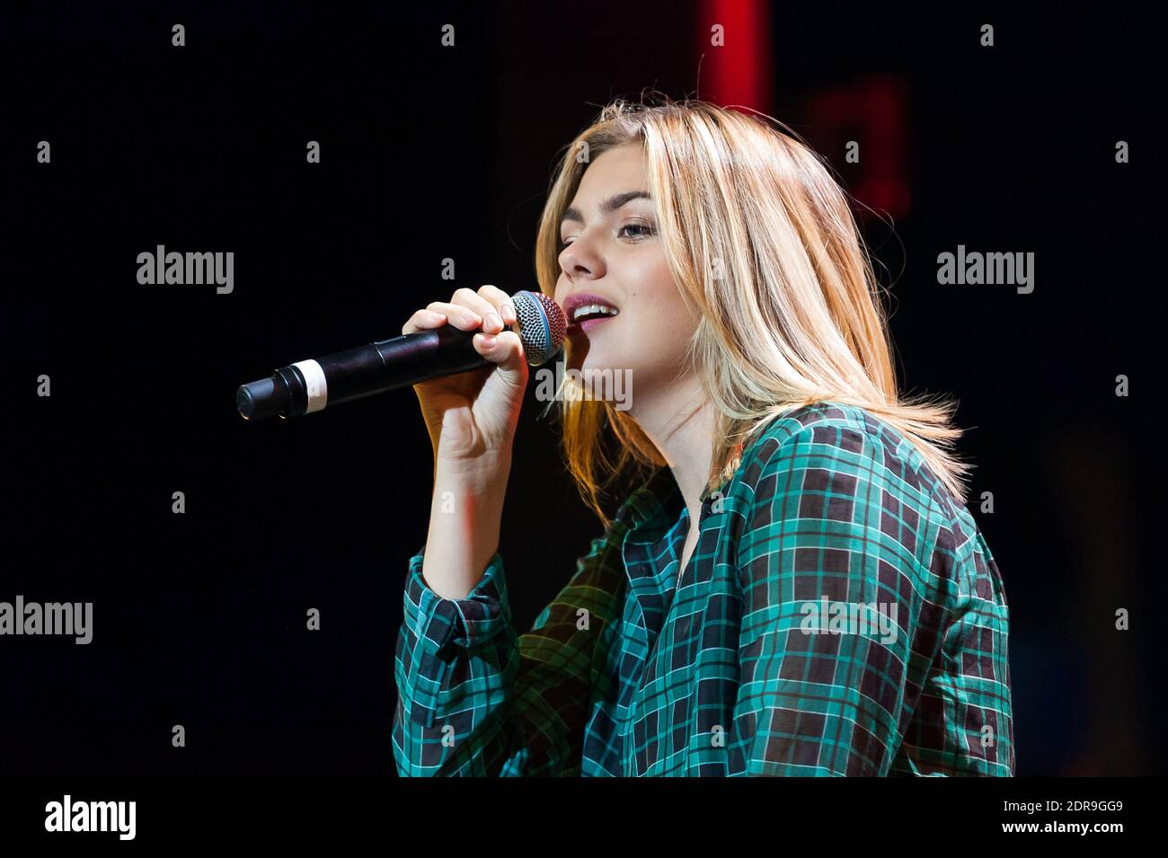 Louane performing during the 20th edition of the 'Talents France Bleu ...