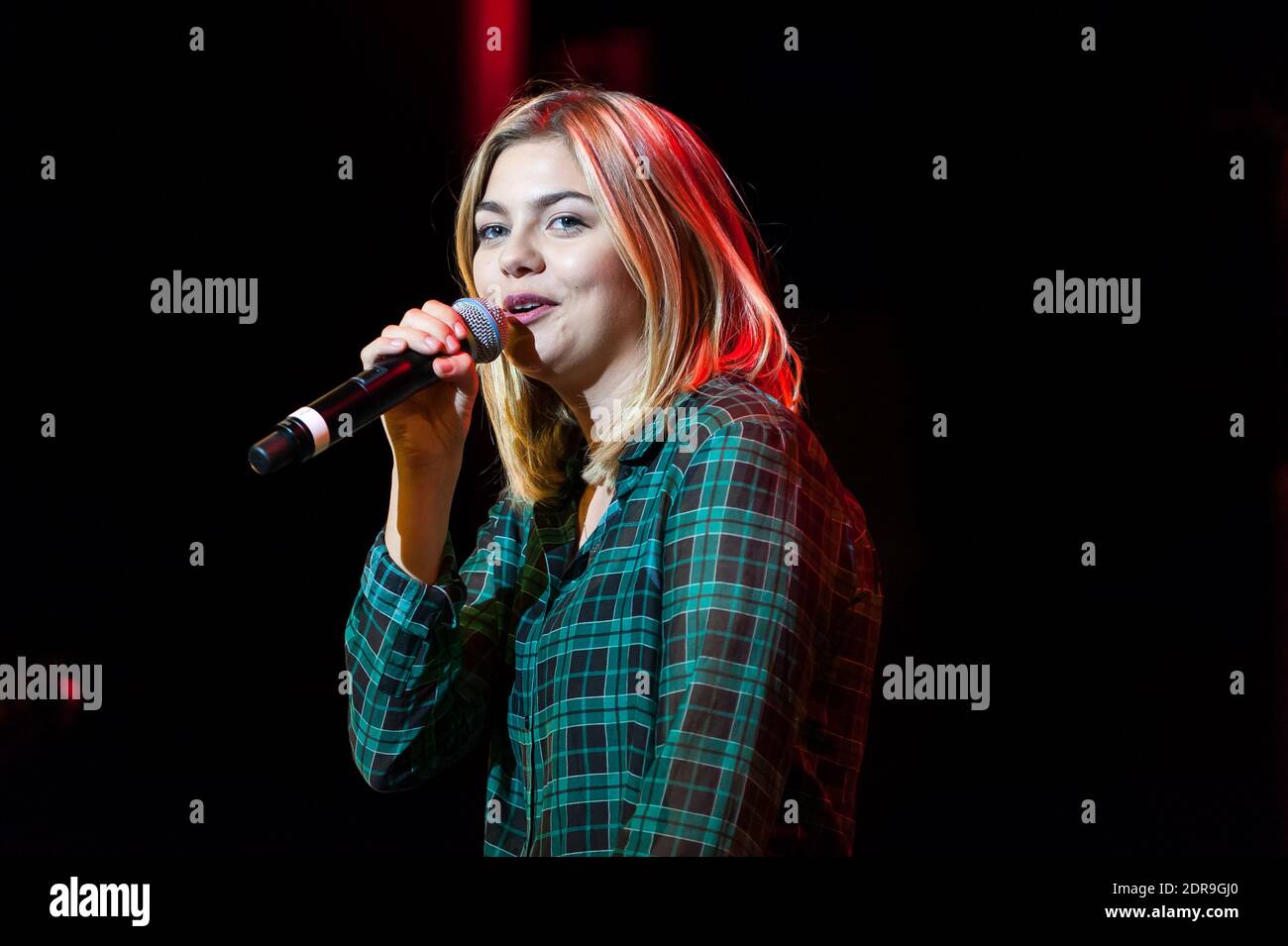 Louane performing during the 20th edition of the 'Talents France Bleu ...
