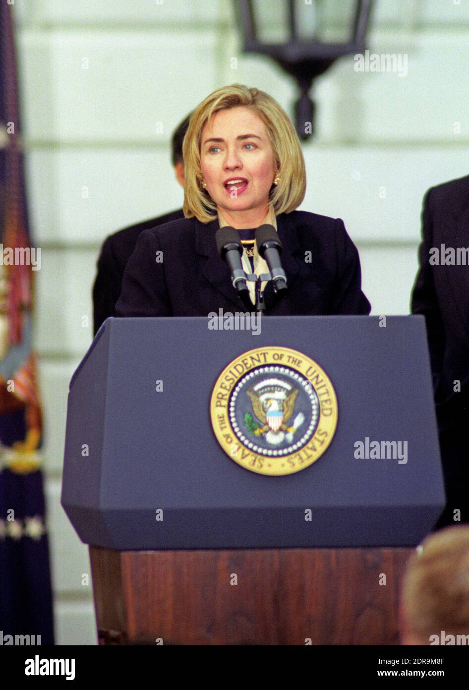 First lady Hillary Rodham Clinton thanks supporters and staff on the ...