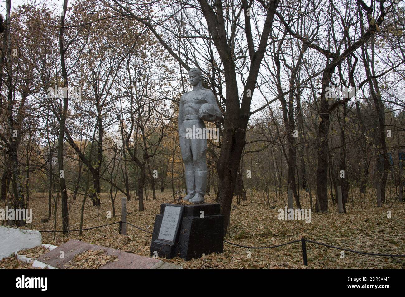General view of the village of Kopachi located in the Chernobyl ...
