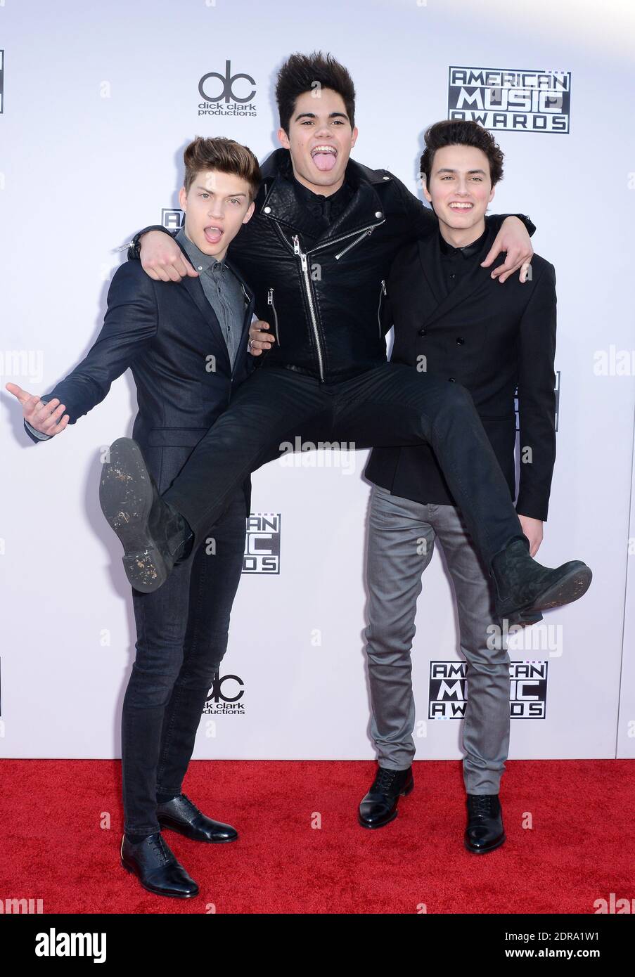 Ricky Garcia, Emery Kelly and Liam Attridge of the music group Forever ...