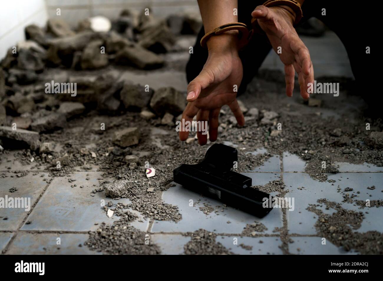 Man reaching gun hi-res stock photography and images - Alamy