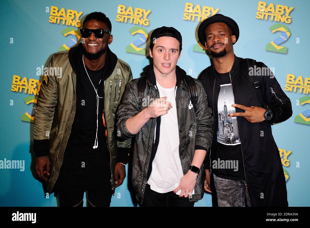 Le Woop assistent a l'avant-premiere du film 'Babysitting 2' au Gaumont ...