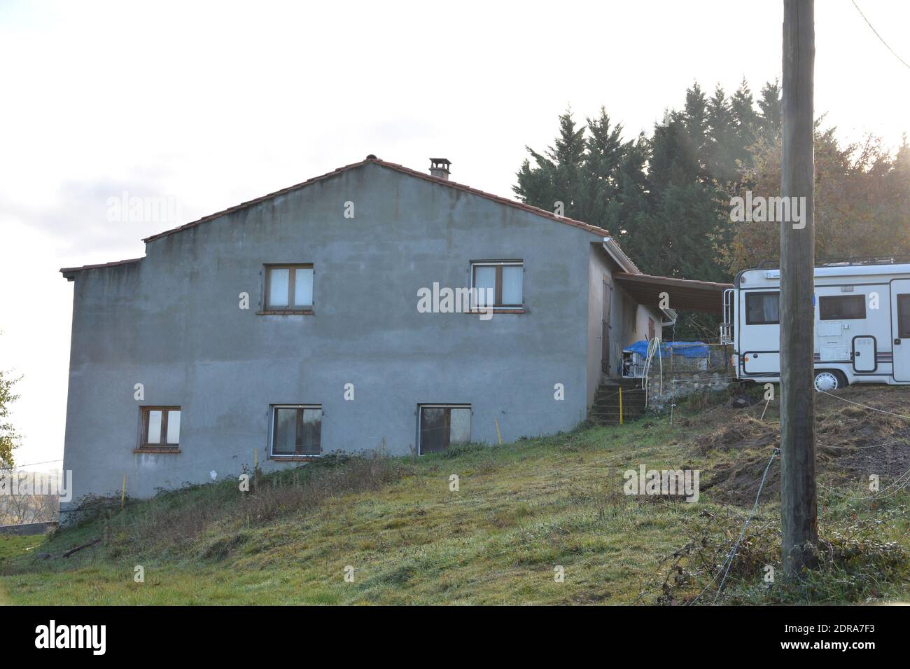 General view of Syrian-born Olivier Corel's house in the village of ...