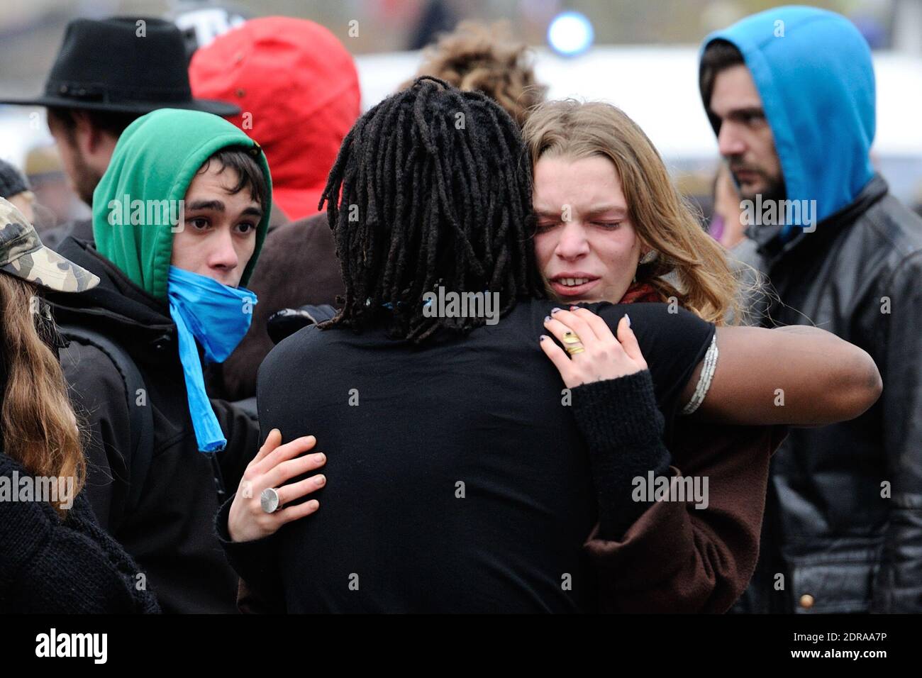 Climate protestors clash with riot police during a rally against global ...