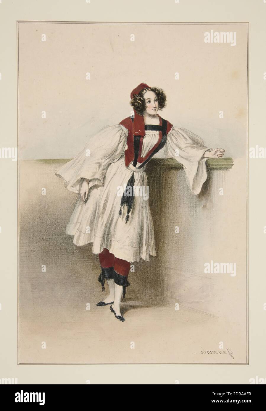 Artist: Paul Gavarni, French, 1804–1866, BATELIERE., Lithograph ...