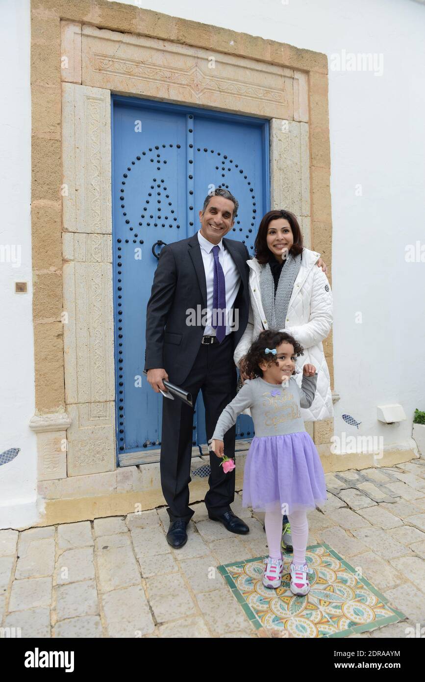 Egyptian TV star Bassem Youssef pose with friends and family at Sidi ...