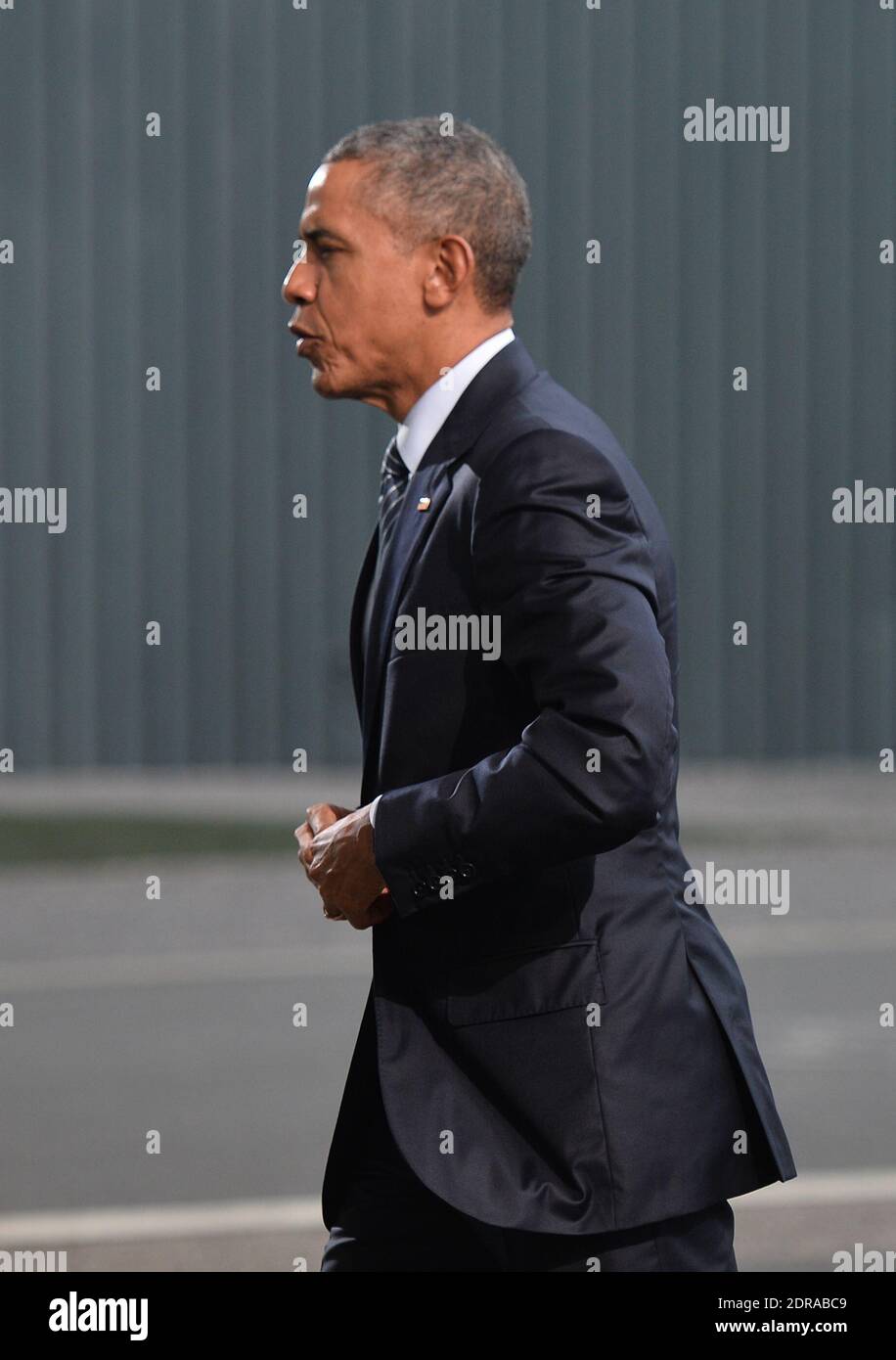 US President Barack Obama arriving prior to the official opening of the ...